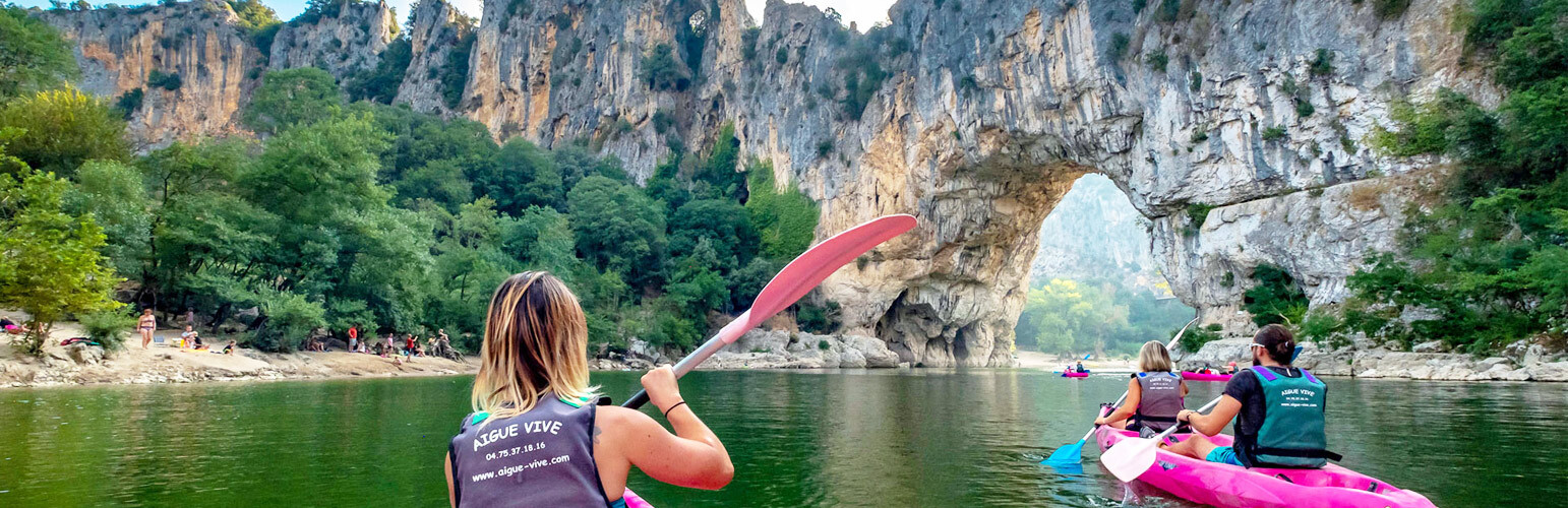 Plan de la descente de l'Ardèche en canoë kayak - Parcours Gorges de l ...